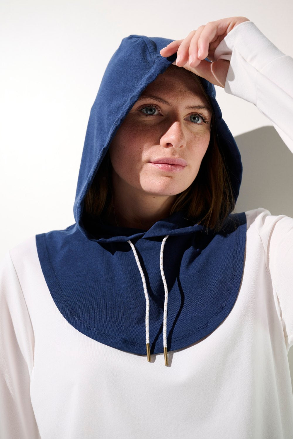 UV Capuchon Dames Blauw, Mojave, UPF 50+– Ker Sun Nederland